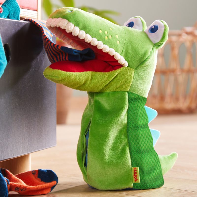 Handpuppe Allesfresser Kroko - Baby-Handpuppe von Haba